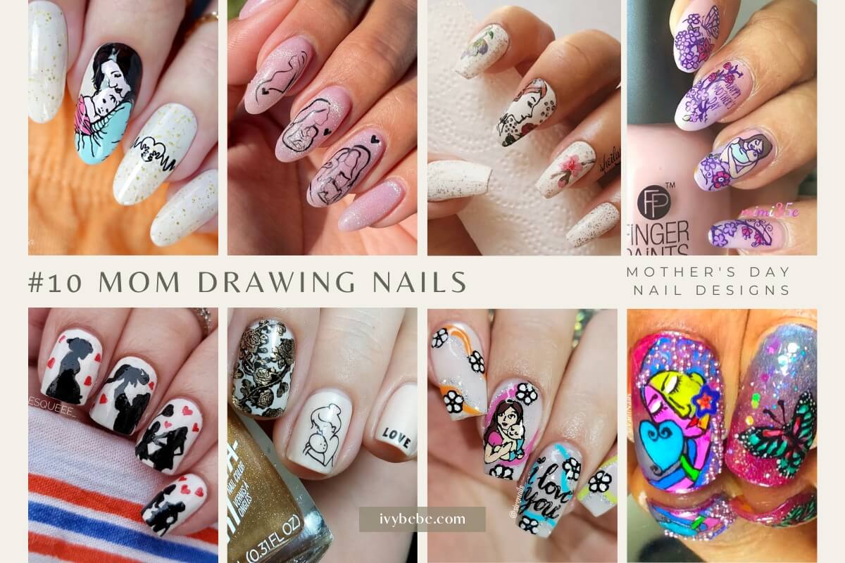 10 Stunning Mother's Day Nail Designs To Show Mom Your Love - Ivybebé