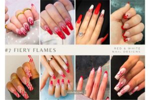 21 Captivating Red And White Nails For Every Occasion - Ivybebé