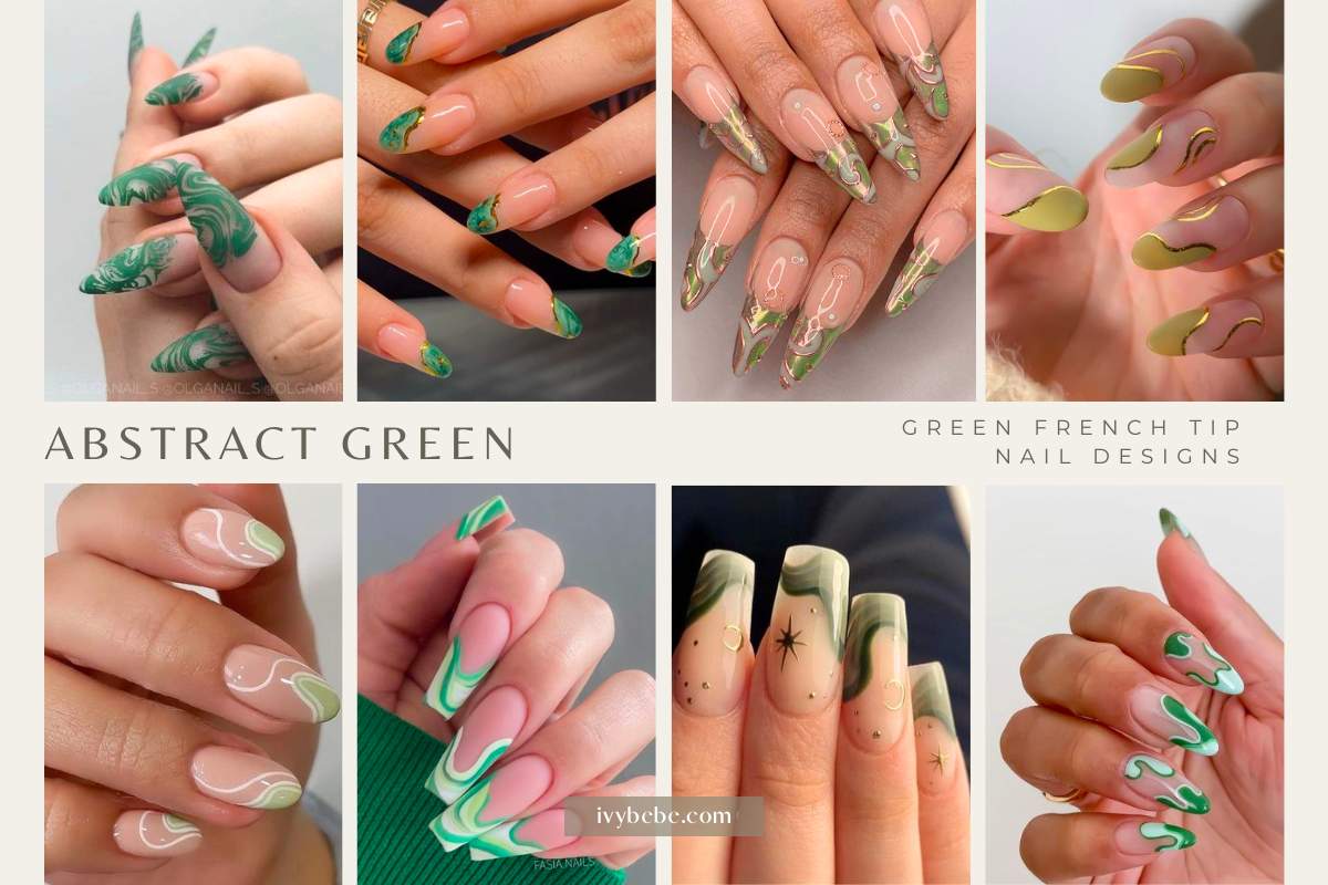 21 Dazzling Green French Tip Nails To Elevate Your Glamour - Ivybebé
