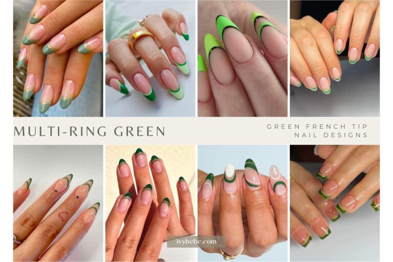 21 Dazzling Green French Tip Nails To Elevate Your Glamour - Ivybebé